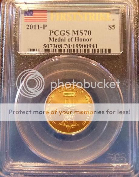 2011 $5. Gold Army & MOH Commems. are now sold out. — Collectors Universe