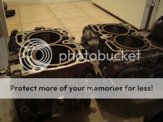 EJ257 bare block with darton sleeves, timing belt, Crank shaft, arp ...