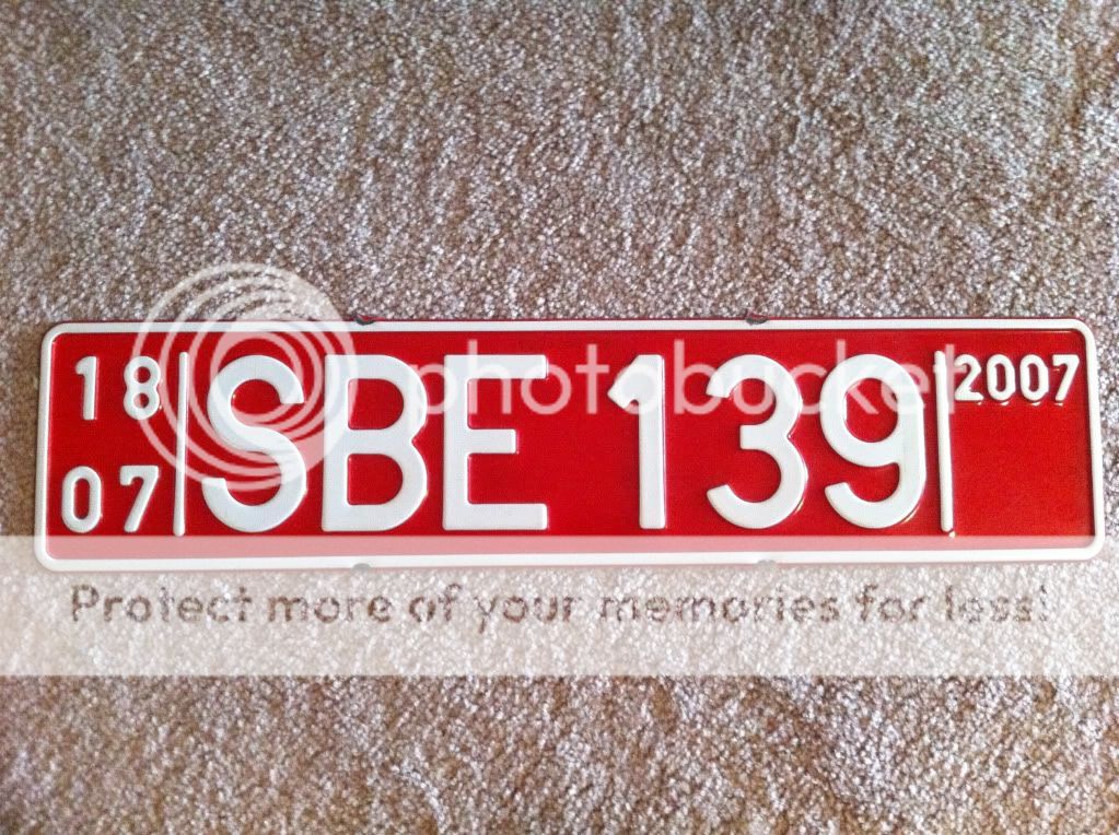 OSD Licence Plate | SwedeSpeed - Volvo Performance Forum