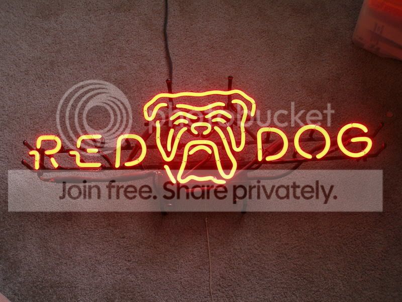 Red Dog neon bar sign Chico, CA | Pirate 4x4